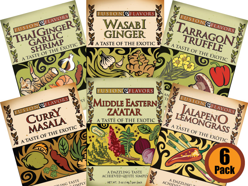 Fusion Flavors variety packs (6 count) | Kitchen Fusions